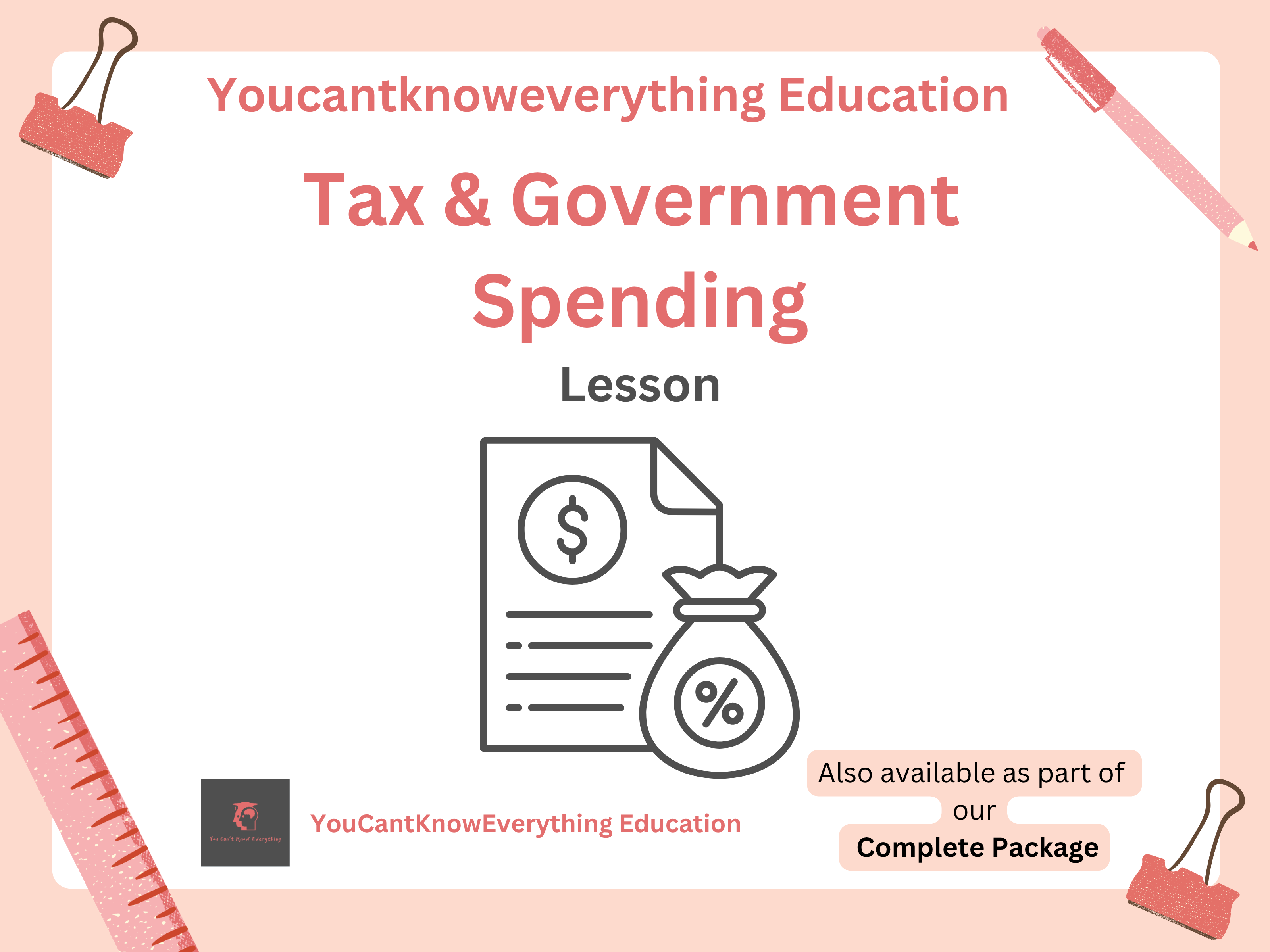 Tax & Government Spending - 2026 – Youcantknoweverything Education
